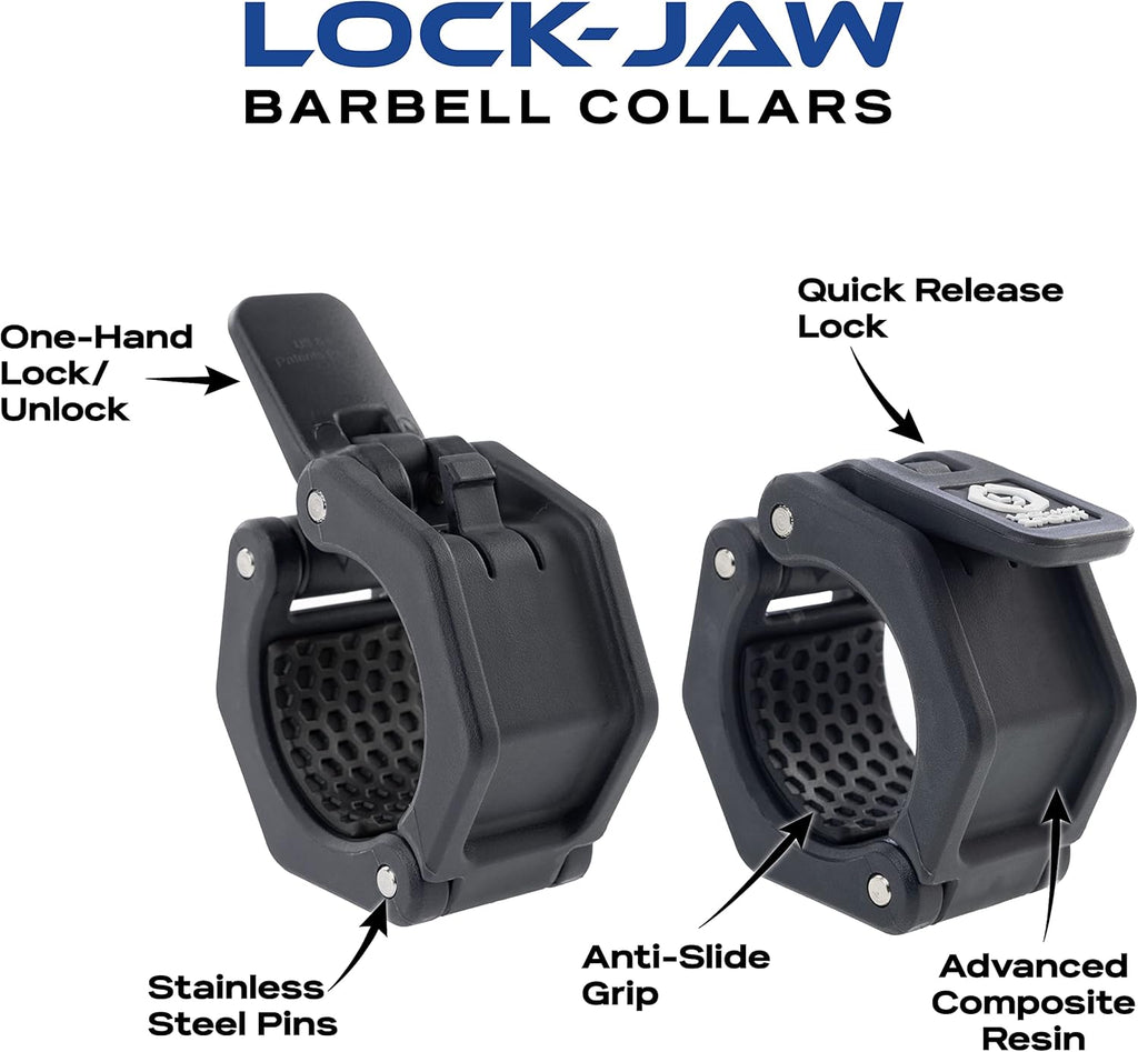 Lock-Jaw SPORT Collar -2”/50mm Olympic Barbell Collar – MAXbarbell LLC